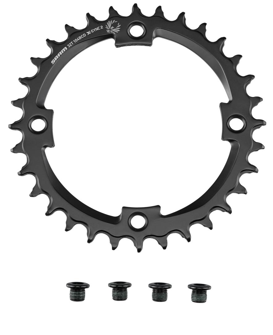 CHR Turbo 32t Eagle 12-Spd 104 BCD 1x Ring Steel w/Bolts Sram (00.6218 ...