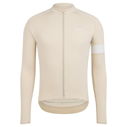 Rapha Mens Long Sleeve Core Jersey Bone/White - IBKSport your cycling shop