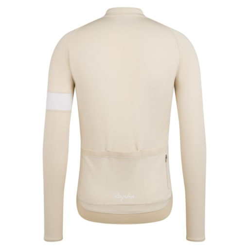Rapha Mens Long Sleeve Core Jersey Bone/White - IBKSport your cycling shop