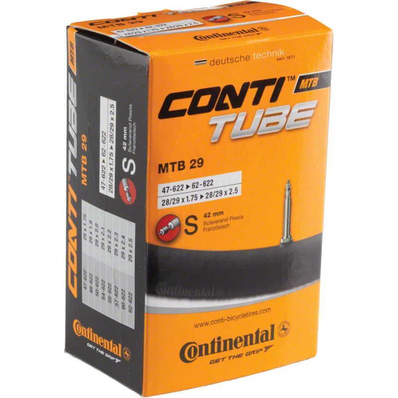 MTB Continental Tube 29 x1.75-2.50 Presta Valve 42mm - IBKSport your ...