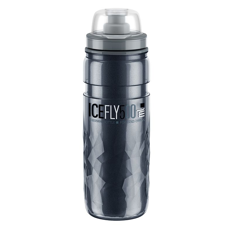 Water Bottle Fly Ice Elite Grey 500ml - IBKSport your cycling shop