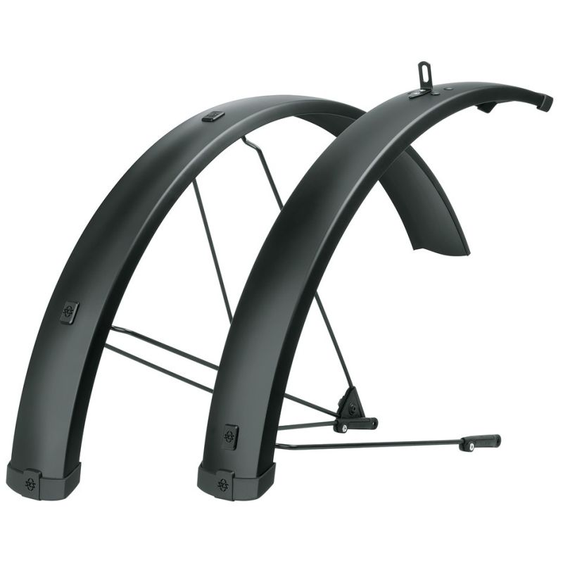 2-Pack Front/Rear Mudguards SKS Bluemels 75 U Black - IBKBike Cycling Shop