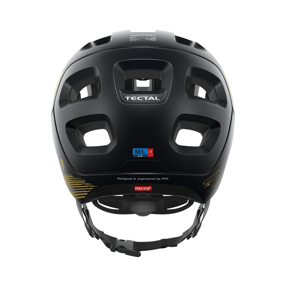 Tectal Fabio Ed. Mtb Helm Poc Uranium Schwarz Matt/Gold - IBKSport your ...