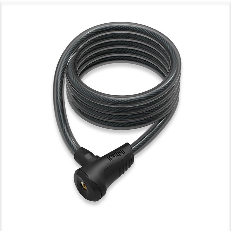 Spiral Lock Black On Onguard 180cmx12mm Black - IBKSport your cycling shop