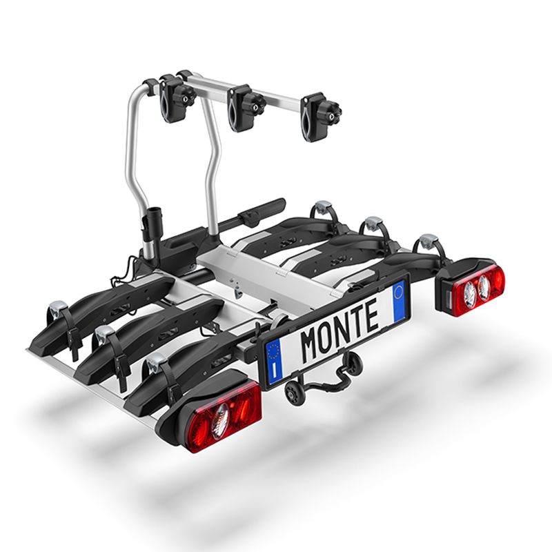 Monte Elite Foldable Bike Carrier 3 Bikes With Ramp Aluminium ...