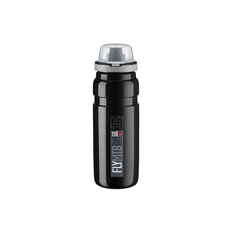 Water Bottle Fly Mtb Elite Black Logo Grey 750ml - IBKSport your ...