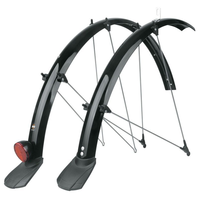 2-Pack Front/Rear Trekking Mudguards SKS 28" Black - IBKBike Cycling Shop