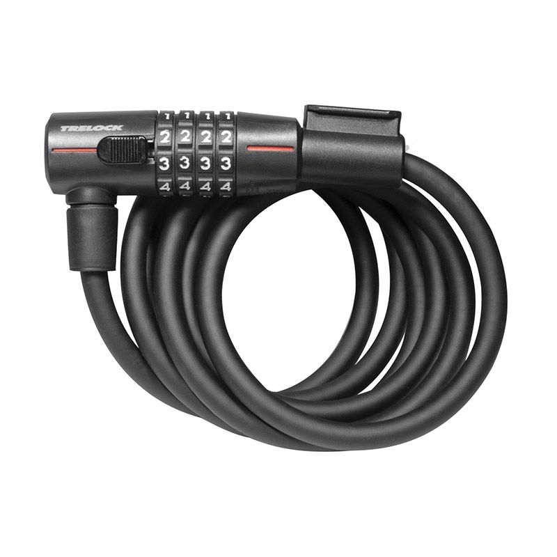 Wire Combination Lock Trelock KS 415 Code 110cmx15mm Black - IBKSport ...