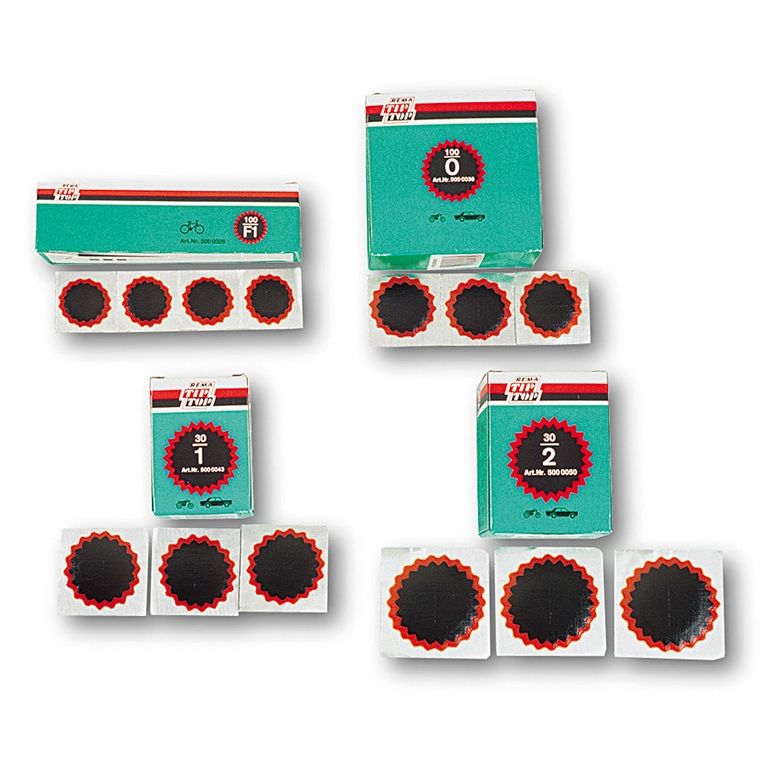 Box Patches Red 2 Tip-Top 30uds - IBKSport your cycling shop